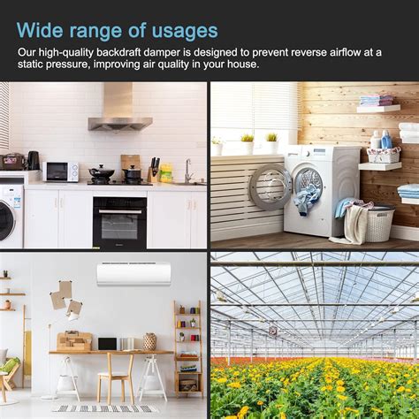 Honandguan Duct Damper 4 Inch Backdraft Damper Australia Ubuy