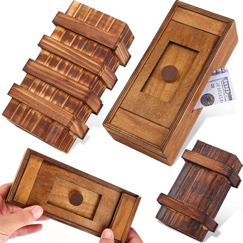 Bsiri Secret Heart Box Secret Box Brain Teaser Wooden Puzzle Boxes With Hidden