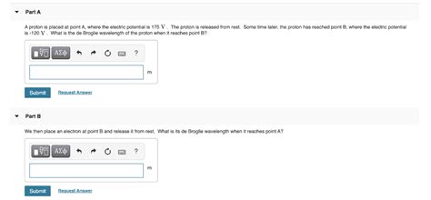 Solved Part A A Proton Is Placed At Point A Where The Chegg Com