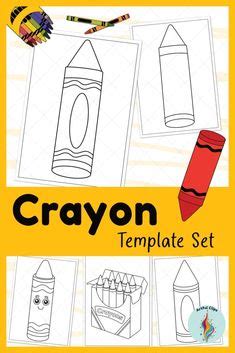 Crayon And Pencil Large Pattern Scholastic Printables Preschool