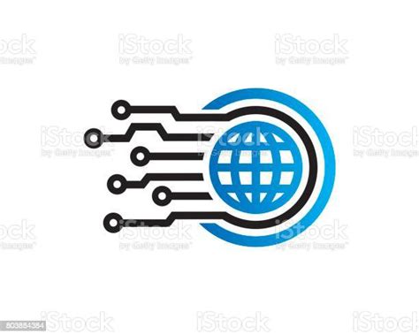 글로벌 기술 기호 서식 파일 디자인 벡터 상징 디자인 개념 크리에이 티브 기호 아이콘 개념에 대한 스톡 벡터 아트 및 기타