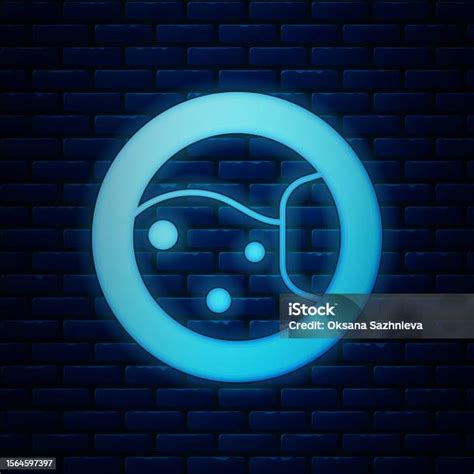 벽돌 벽 배경에 고립 된 빛나는 네온 와셔 아이콘 세탁기 아이콘 옷 세탁기 세탁기 가전 기호입니다 벡터 가사 집안일에 대한 스톡 벡터 아트 및 기타 이미지 Istock