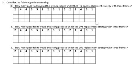 Solved 3 Consider The Following Reference String How