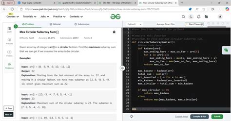 Arya Gupta On Linkedin Geekstreak2024 Geekstreak2024 Gfg160