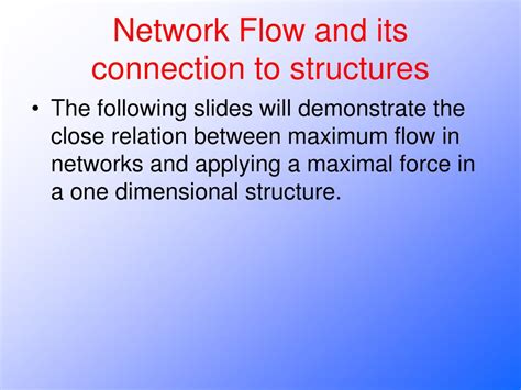 ppt a relation between structures and network flows through graph