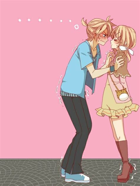 Rin And Len Kiss
