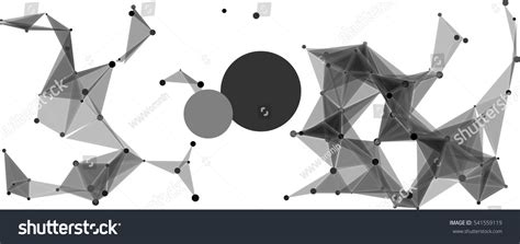 Vector Illustration Abstract Plexus Structure Forming Stock Vector