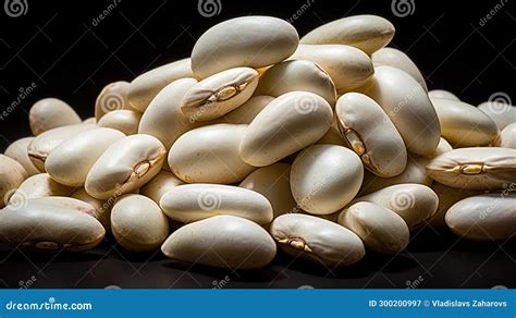 White Bean Beans In Isolation Stock Illustration Illustration Of Plant Macro 300200997