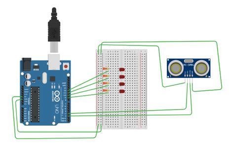 Circuit Design Proximity Sensor Tinkercad