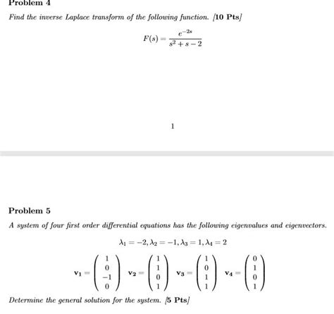 Solved Problem Consider A Mass Spring System With A Mass Chegg