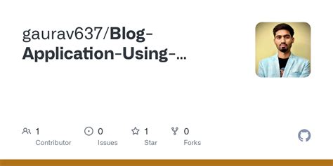 Github Gaurav637blog Application Using Spring Boot
