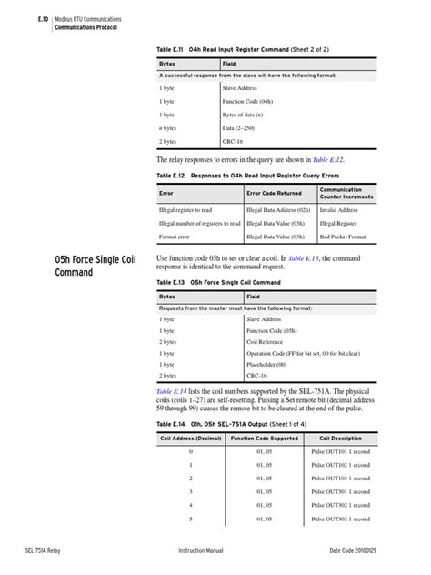 Modbus Sel 751a Pdf Telecommunications Computer Science