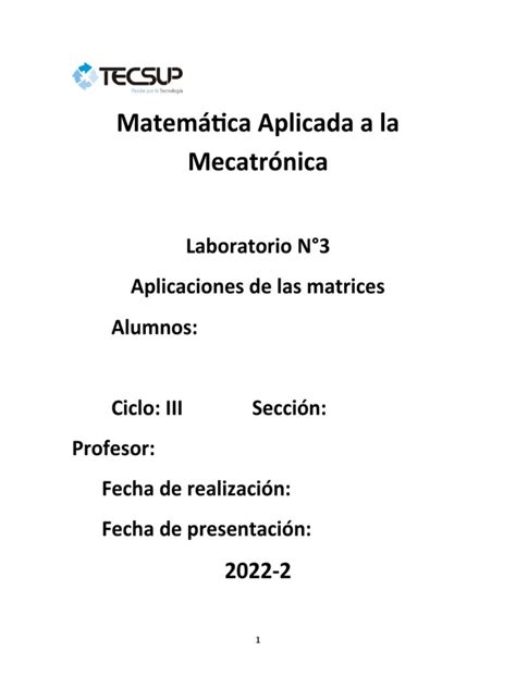 Lab03 2022 2 Pdf Matriz Matemáticas Vector Euclidiano