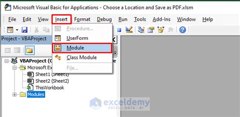 How To Choose A Location And Save A Workbook As A PDF Using VBA In Excel ExcelDemy