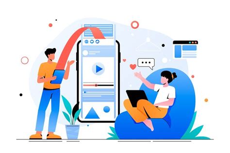 Premium Vector Gradient Endless Scrolling Illustration