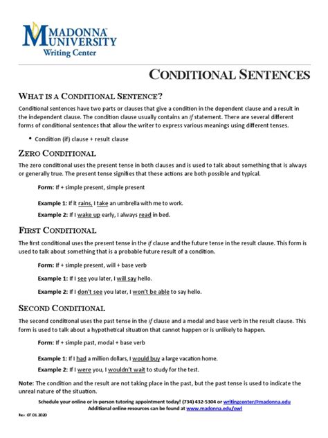 A Comprehensive Guide To Understanding Conditional Sentences Their