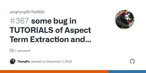 Some Bug In TUTORIALS Of Aspect Term Extraction And Sentiment