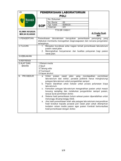 sop lab poli 2023 pdf