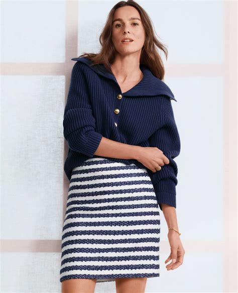 Ribbed Button Sweater