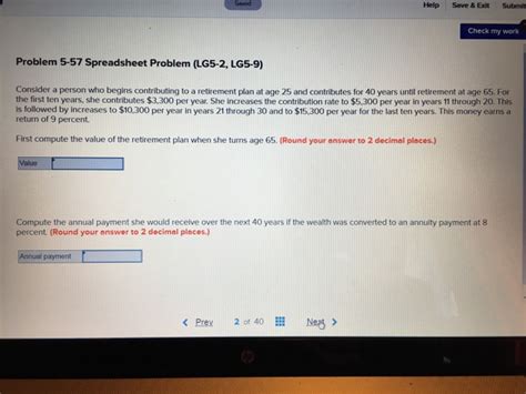solved saved help save and exit submit check my work problem