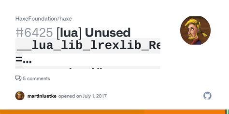[lua] unused ` lua lib lrexlib rex g require rex pcre ` in output
