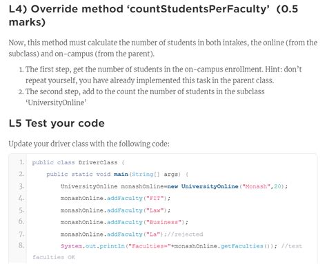 Solved Code Subclass Of The University Class Called