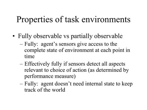 Ppt Properties Of Task Environments Powerpoint Presentation Free