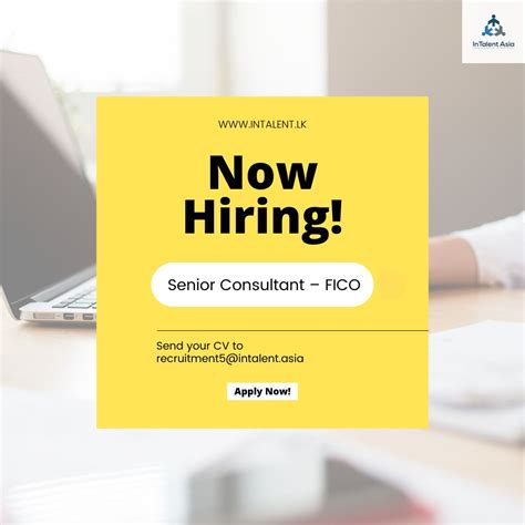 Apply For Senior Consultant In Fico Fathima Hairiya Posted On The Topic Linkedin