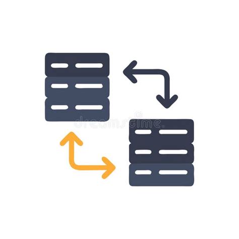 Data Replication Icon For Consistency Stock Illustration Illustration Of Strategy Access
