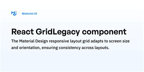 React Gridlegacy Component Material Ui