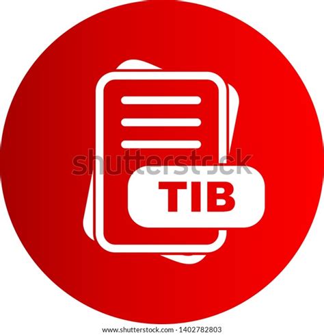 Tib File Format Icon Your Project Stock Illustration 1402782803 Shutterstock