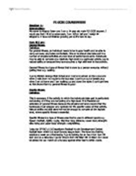 PE GCSE COURSEWORK SECTION GCSE Physical Education Sport Coaching Marked By Teachers Com