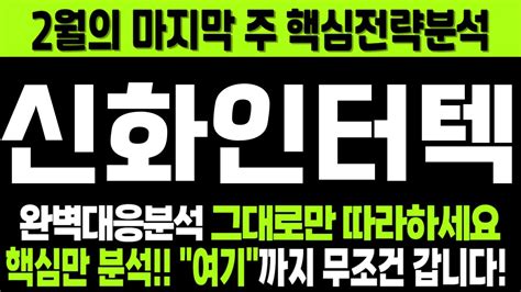 주식 신화인터텍 신화인터텍 주가전망 목표가 돌파의 신호가 보입니다 지금이 투자의 기회 Youtube