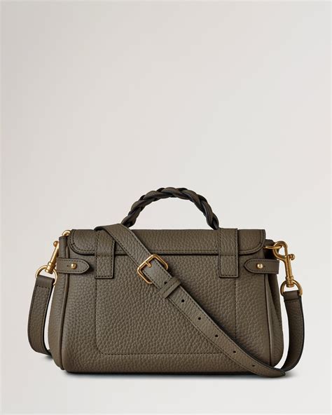 Mini Alexa Linen Green Heavy Grain Women Mulberry