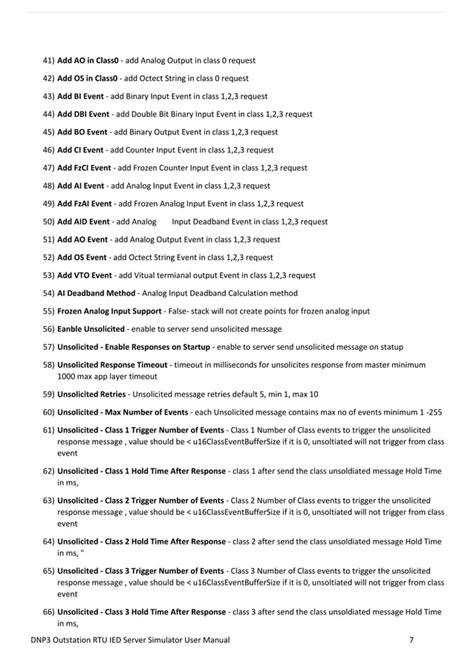 Dnp3 Protocol Outstation Server Ied Rtu Simulator User Manual Pdf