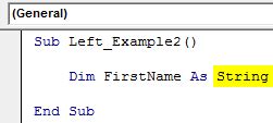 Vba Left Function How To Use Excel Vba Left Function
