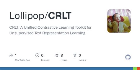 github lollipop crlt crlt a unified contrastive learning toolkit