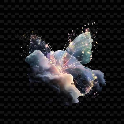 Psd Radiant Neon Glow Cloud Art Unique Concept Game Asset For Abstract