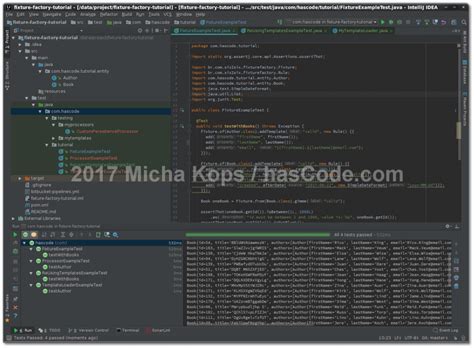 Template Driven Test Pojo Generation With Fixture Factory And Java