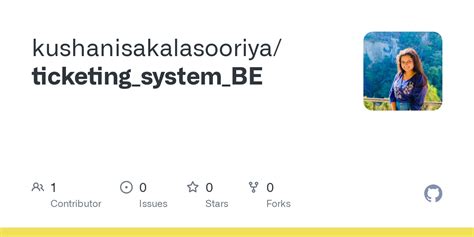 GitHub Kushanisakalasooriya Ticketing System BE