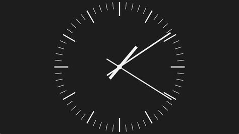 Premium Photo Black Minimalistic Clock Dial With White Hands