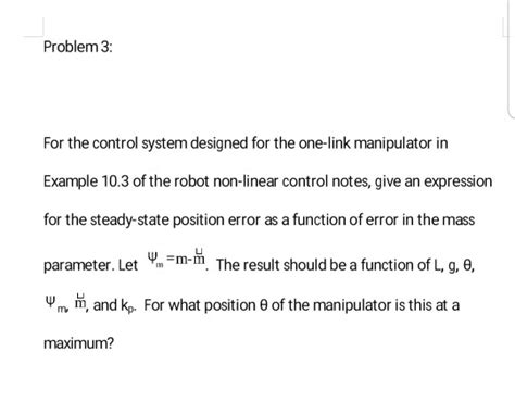 problem 1 determine the partitioned control computed
