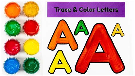 Яркие Краски для Детей Учим Буквы Учебный Материал Youtube
