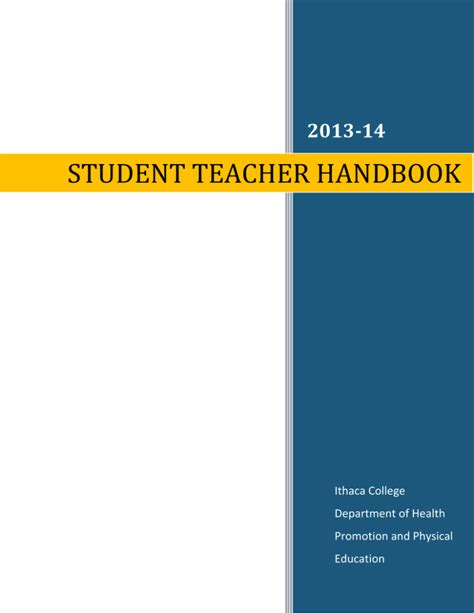 Download Student Teaching Handbook 2013 2014