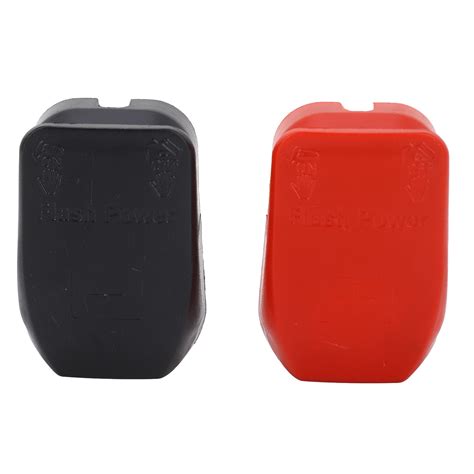 Rewera 1 Pair Battery Quick Disconnect Terminal Red Positive Black Negative Pole Brass Battery