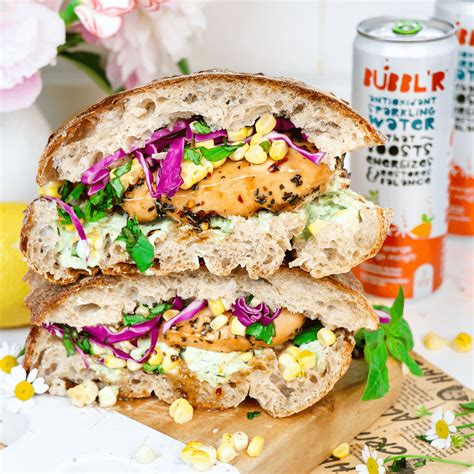 Grilled Chili Maple Chicken Ciabatta Sandwich Bubblr