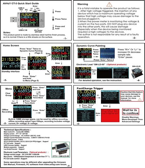 USB Power Meter USB 3 1 Tester Digital Multimeter Current Tester Voltage Detector Lua