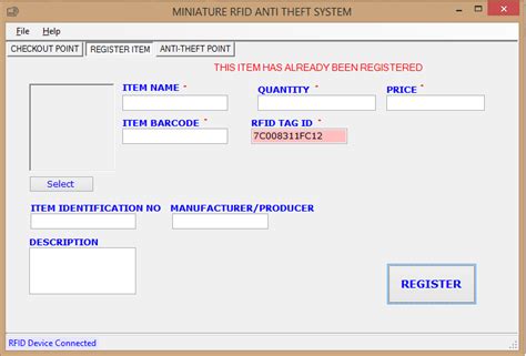 Registering A New Item Into Database Figure 5 Attempting To Register A Download Scientific