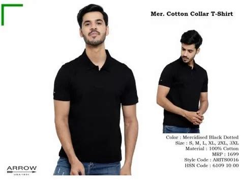 Mens Black Cotton Collar T Shirts At Best Price In Pune Vertiv Energy
