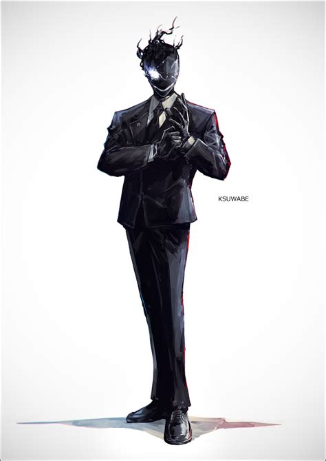 Black Suit Blue Archive Drawn By K Suwabe Danbooru